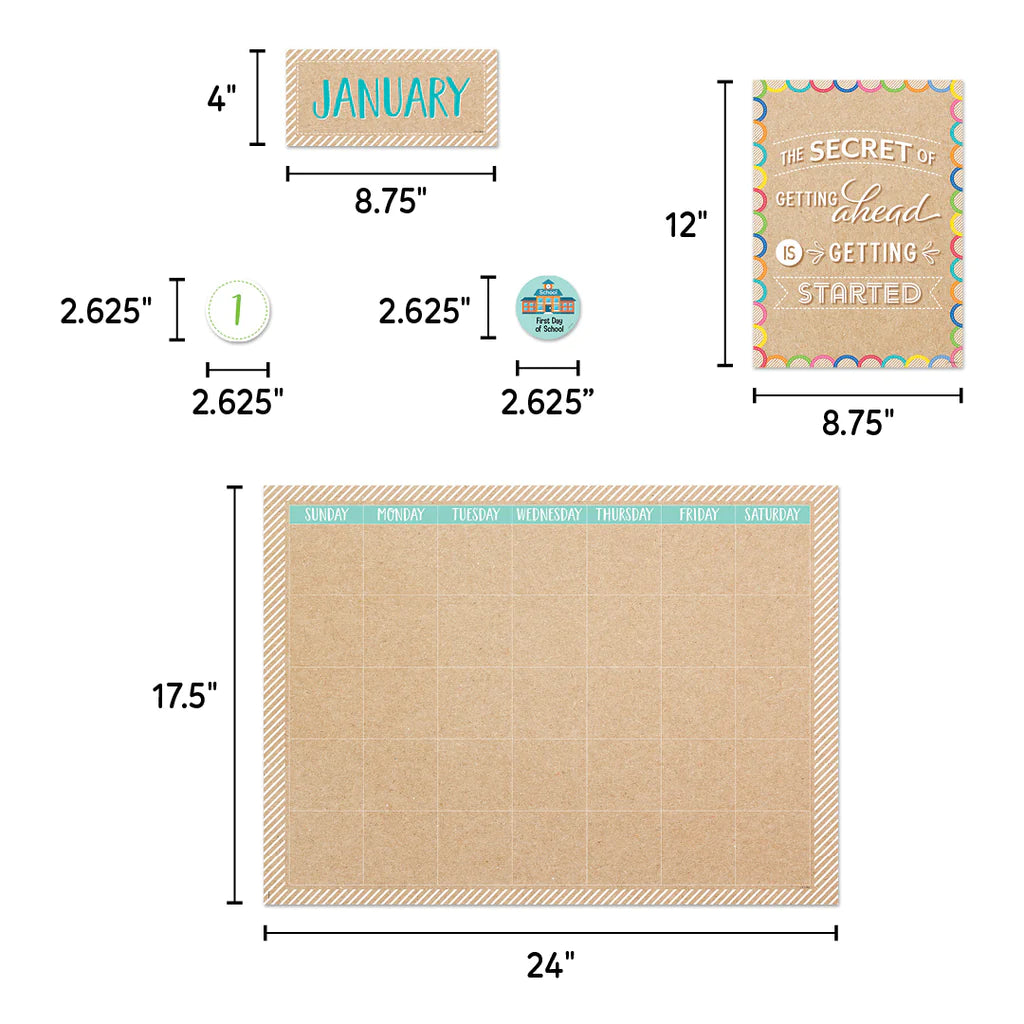 Creative Teaching Krafty Pop Calendar Set Bulletin Board (CTP 10874 ...