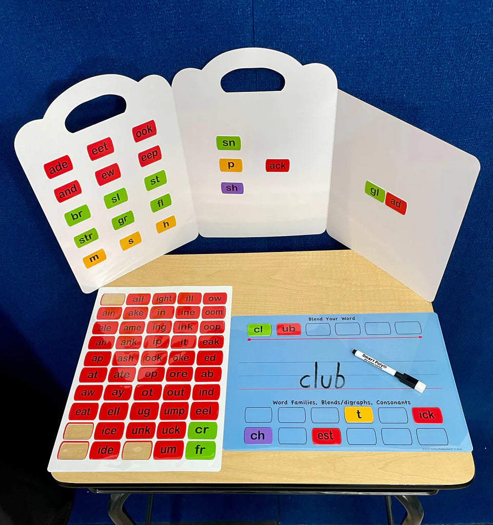 Smart Poly Touch-Stik Phonics Blending Board Set, 10" x 14", 100 Tiles ...