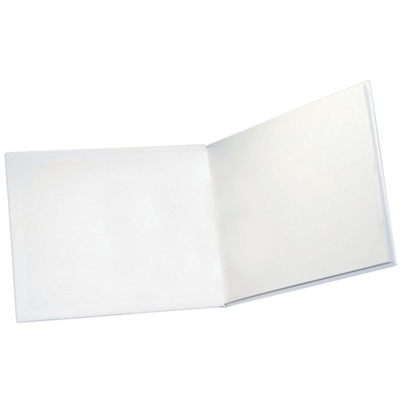 Ashley White Hardcover Blank Book, Landscape, 8-1/2" x 11" (ASH 10710 ...