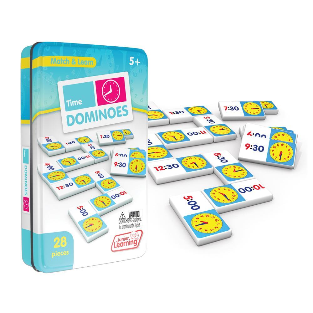 Junior Learning Time Dominoes Math Game, Learning Tell Time (JL 486 ...