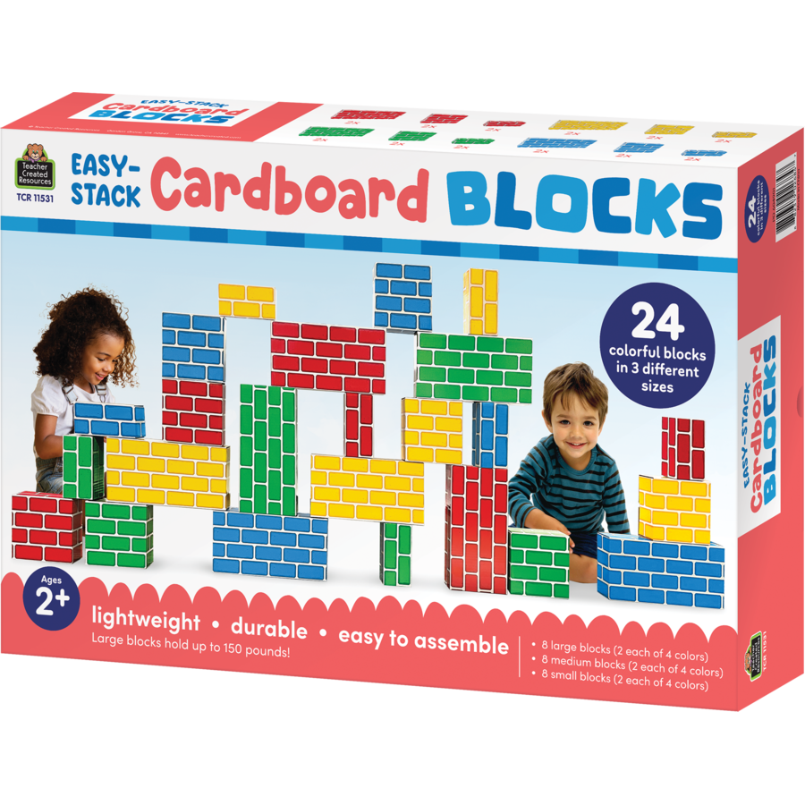 Teacher Created Resources Easy-Stack Cardboard Blocks (TCR 11531 ...