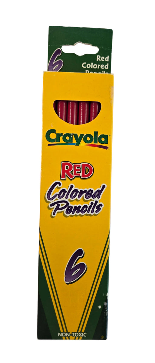 Crayola Red Colored Pencils, 6 Count (68-4109) – Ramrock School ...