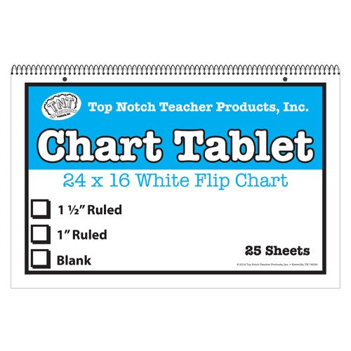 Top Notch Teacher 24x16 White Flip Chart Tablet (TNT 3863) – Ramrock ...