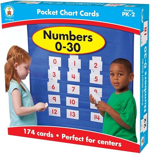 Carson Dellosa Numbers 0-30 Pocket Charts Gr PK-2 (CD 158154) – Ramrock ...