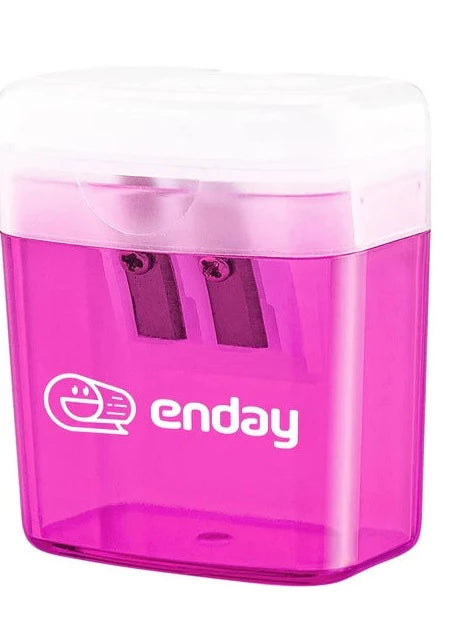 Enday Dual Blade Sharpener w/ Lid and Receptacle, Assorted Colors ...