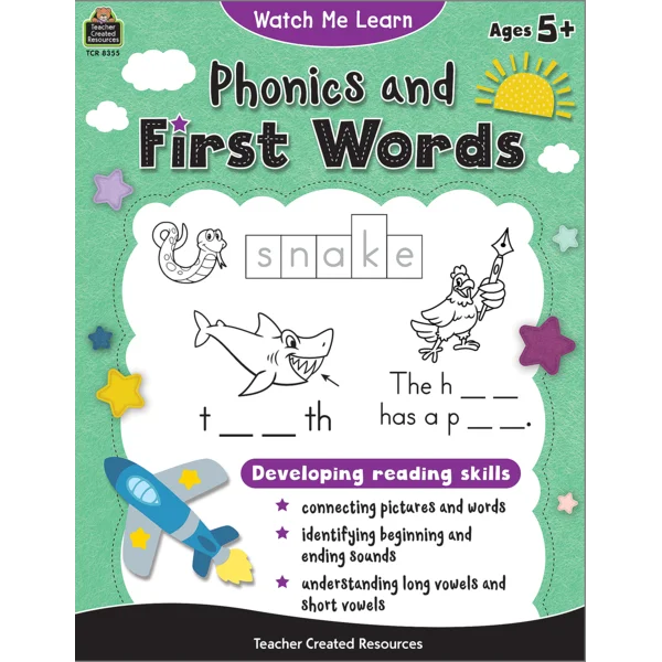 Teacher Created Resources Watch Me Learn: Phonics and First Words (TCR ...