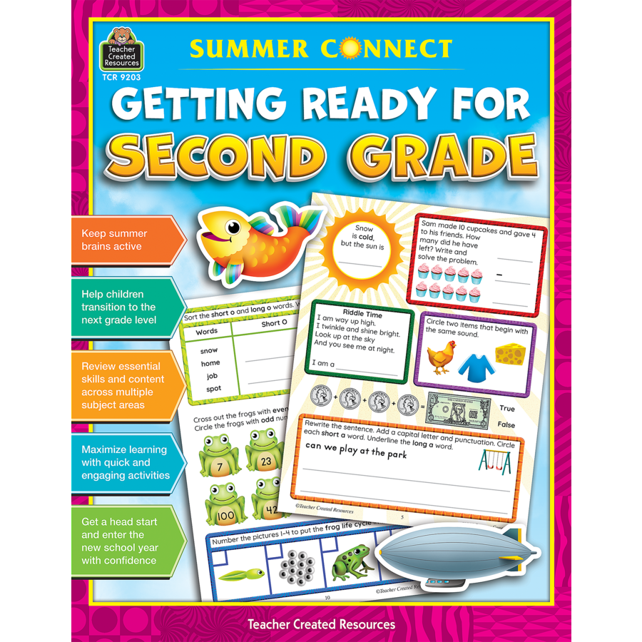 Teacher Created Resources Summer Connect: Getting Ready for Second Gra ...