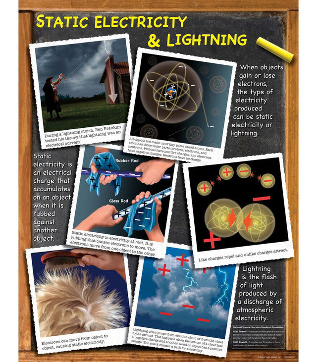 Carson Dellosa Static Electricity & Lightning Chart (CD 414059 ...