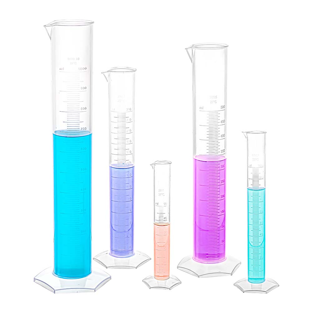 Supertek Scientific Measuring Cylinder Set, Hexagonal, Set of 5 (SKFCH ...