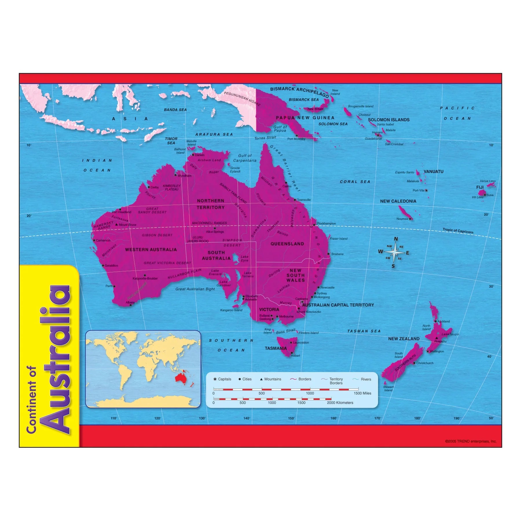 Trend Continent of Australia Learning Chart (T 38141) – Ramrock School ...