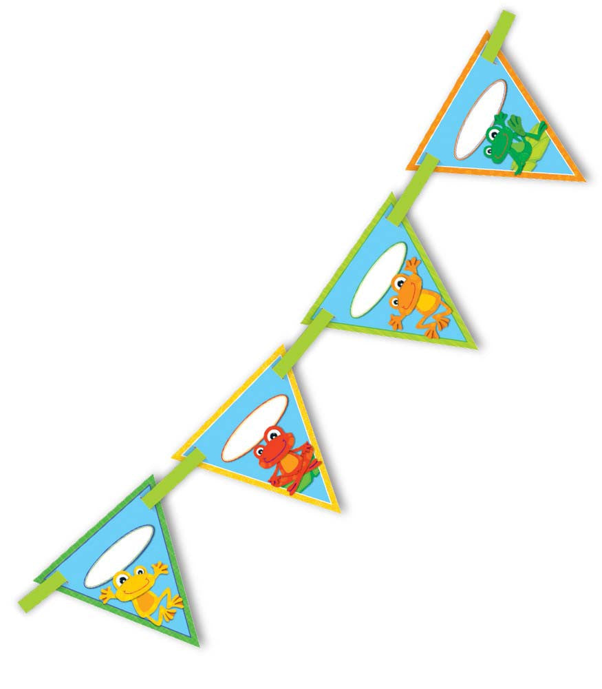 Carson Dellosa Funky Frogs Two Sided Pennants (102037) – Ramrock School ...