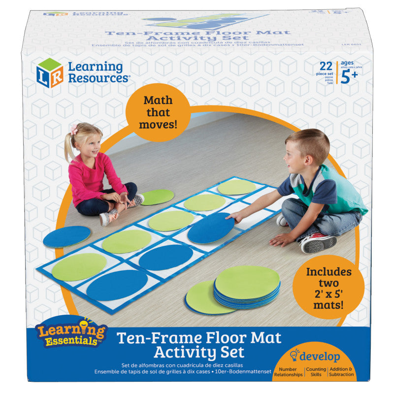 Learning Resources Ten Frame Floor Mat Activity Set (LER 6651 ...