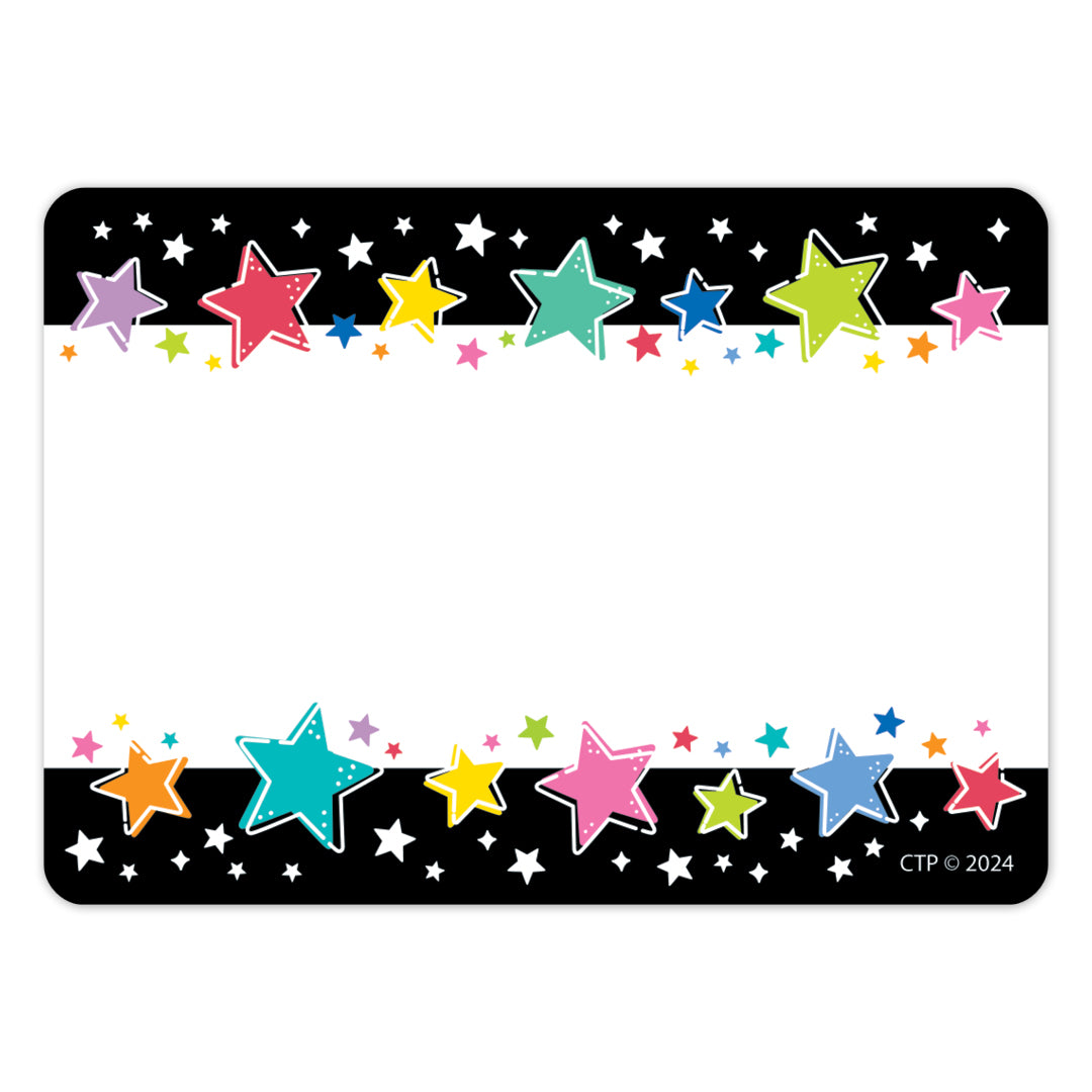 CTP Star Bright Colorful Stars on Black Labels (CTP 10942) – Ramrock ...