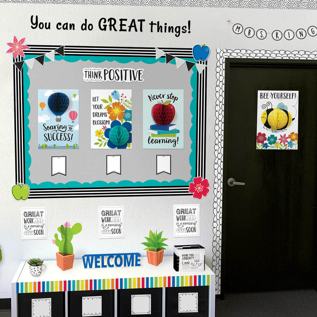 Creative Teaching 3D POP! Positive Mindset Inspire U 4-Poster Pack (CT ...