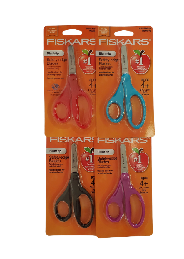 Fiskar's School Scissors 5", Blunt Tip (Assorted Colors) – Ramrock ...