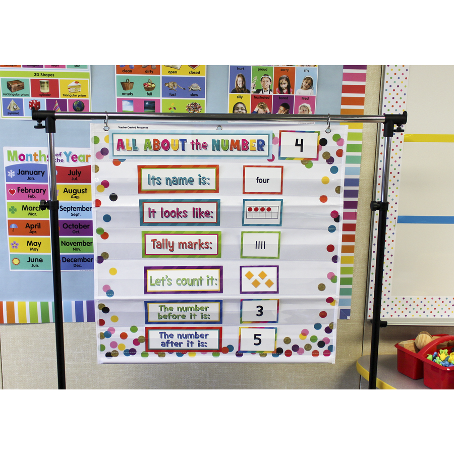 Teacher Created Confetti 7 Pocket Chart (TCR 20327) – Ramrock School ...