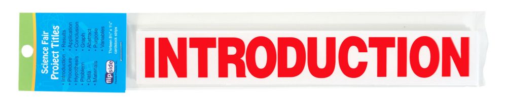 Science Fair Project Titles, 13 Pack, Variety of Colors – Ramrock ...