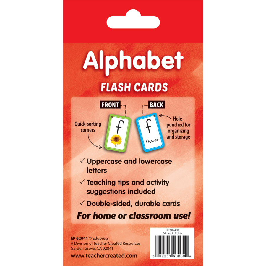 Edupress Alphabet ABC's Flash Cards, 56 Cards (EP 62041) – Ramrock ...