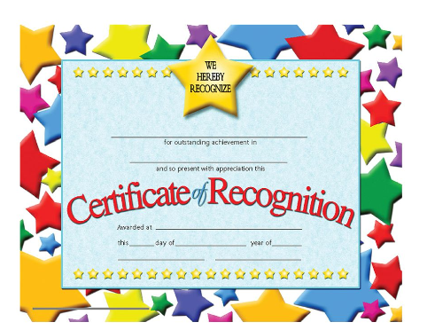 Student Of The Month Certificate Template