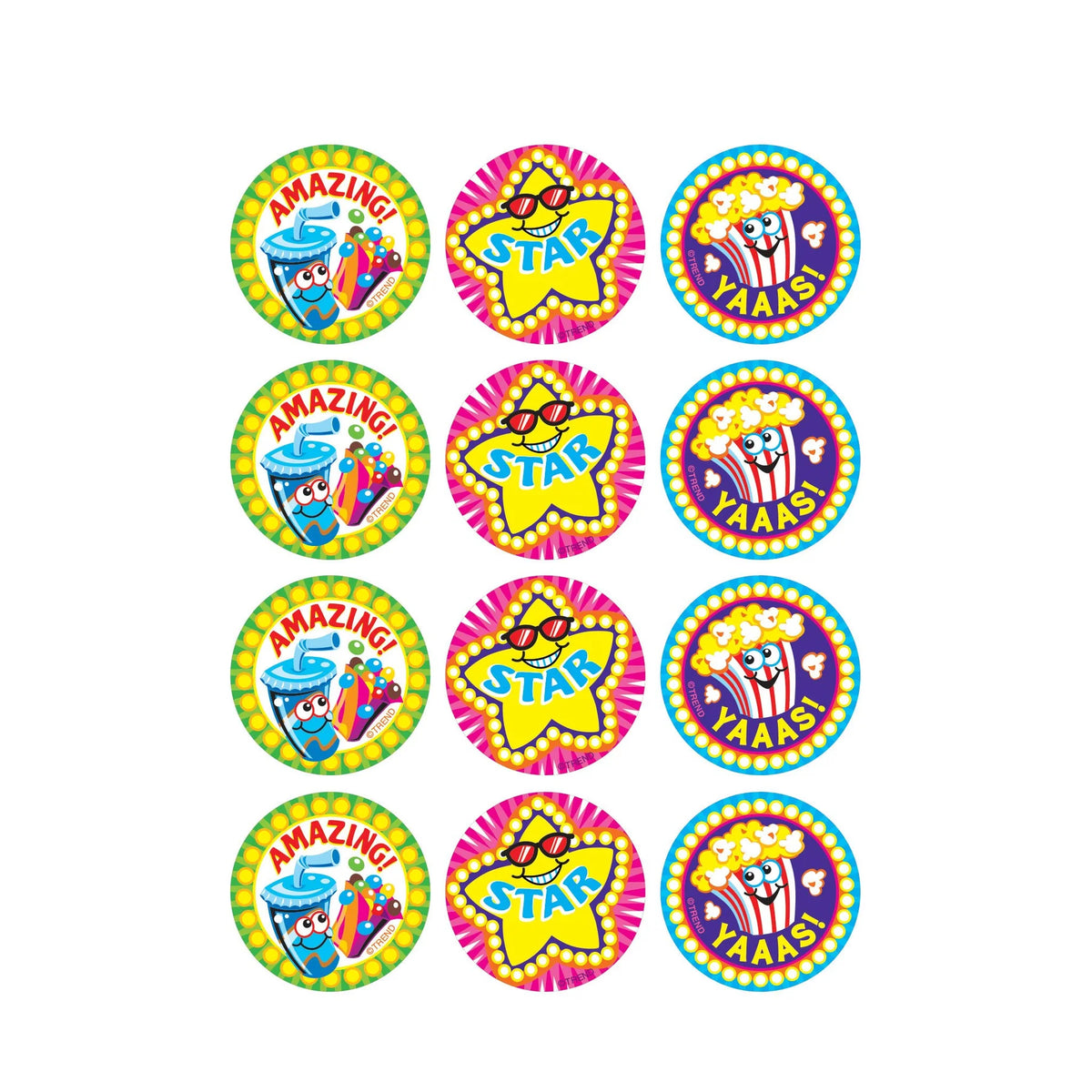 Trend Showtime! Popcorn scent Scratch 'n Sniff Stinky Stickers® – Larg ...